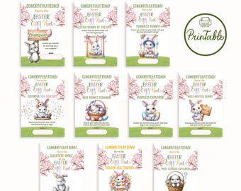 Printable Easter Egg Hunt Award Certificate, Egg-cellent Participant ...
