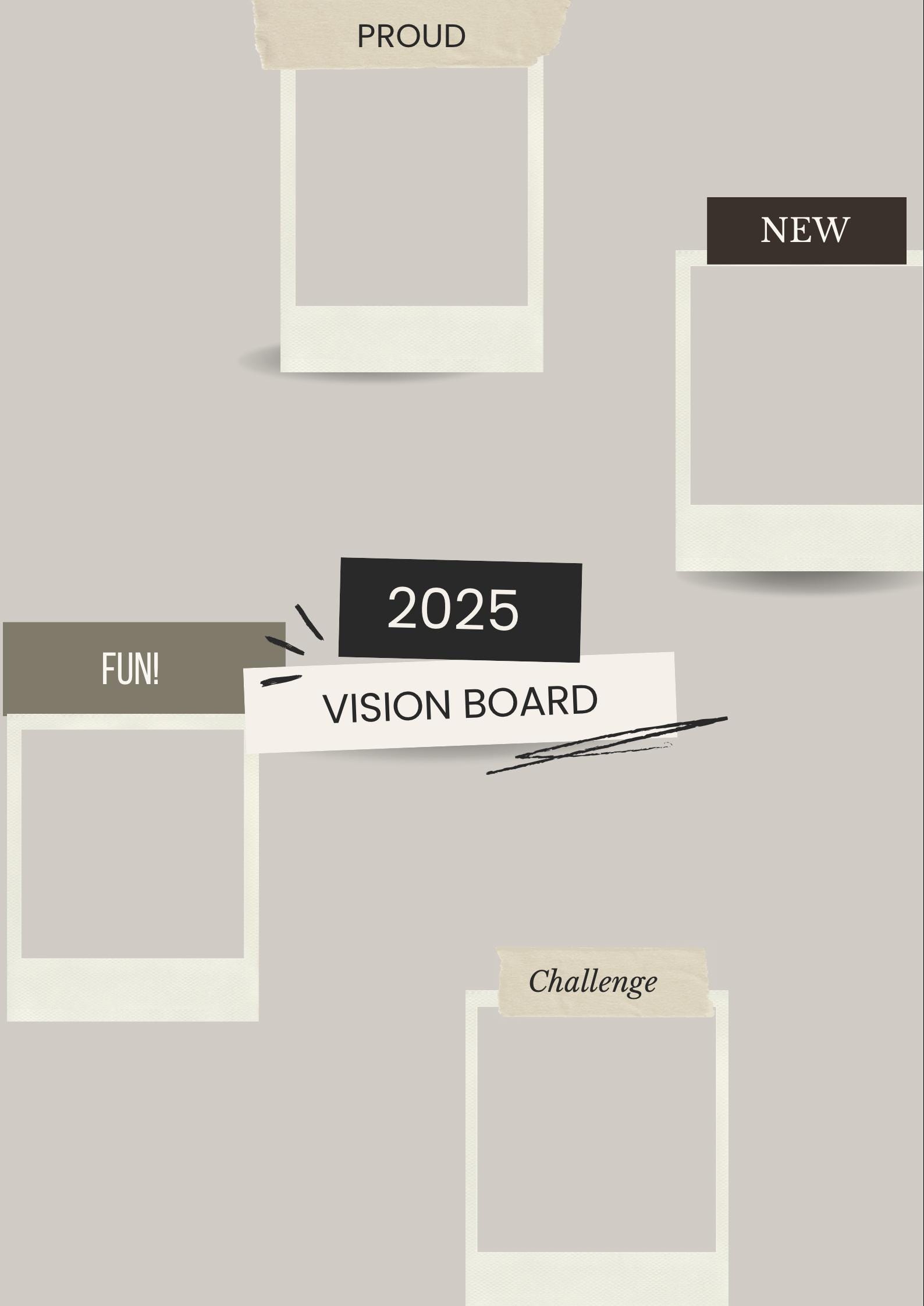 Personalized 2025 Vision Board Creation - Etsy