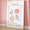 Pastel Seashells Print, Printable Cool Wall Art Girl Beachy California ...