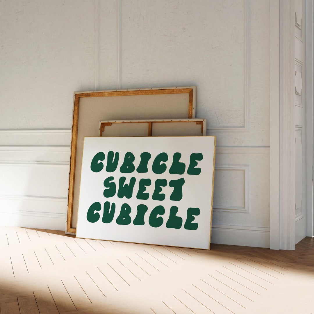 Cubicle Sweet Cubicle Print, Digital Download, Cubicle Decor, Trendy ...