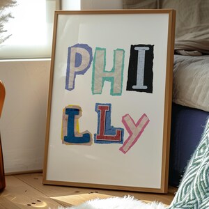 Philly Print, Printable Wall Art, Chic Travel Poster, Aesthetic ...