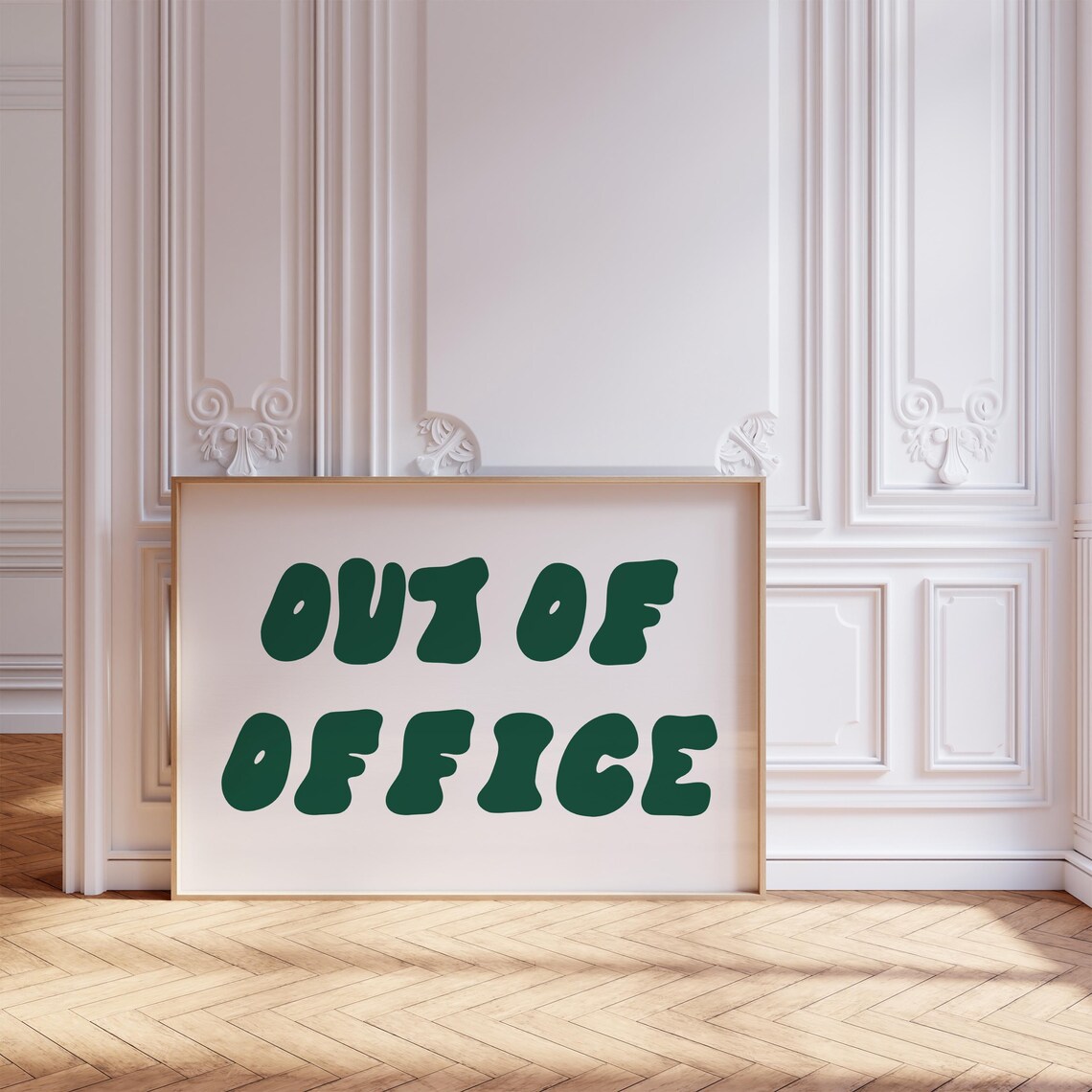 Out of Office Print: Trendy Typography Office Decor (digital Download ...