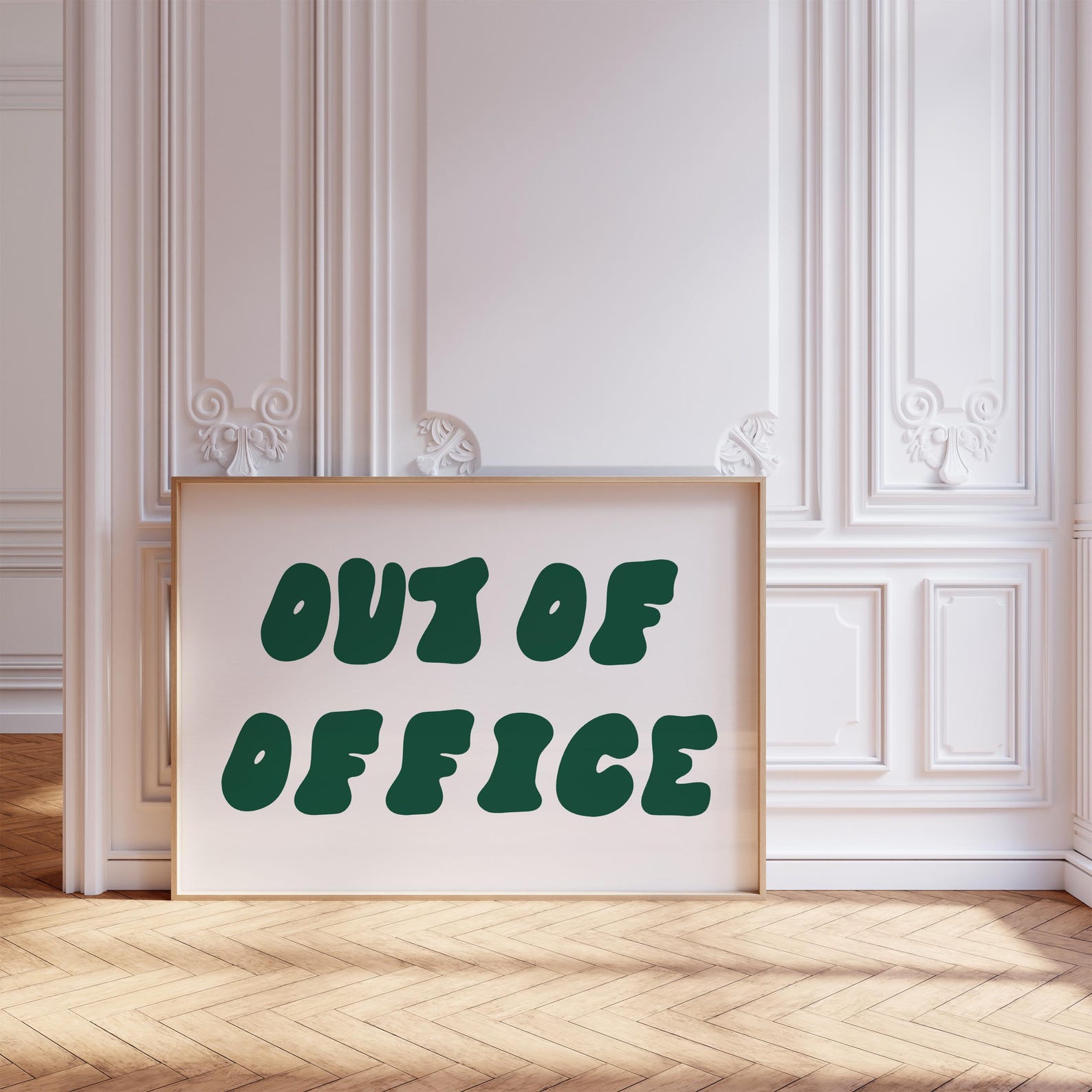 Out of Office Print: Trendy Typography Office Decor (digital Download ...