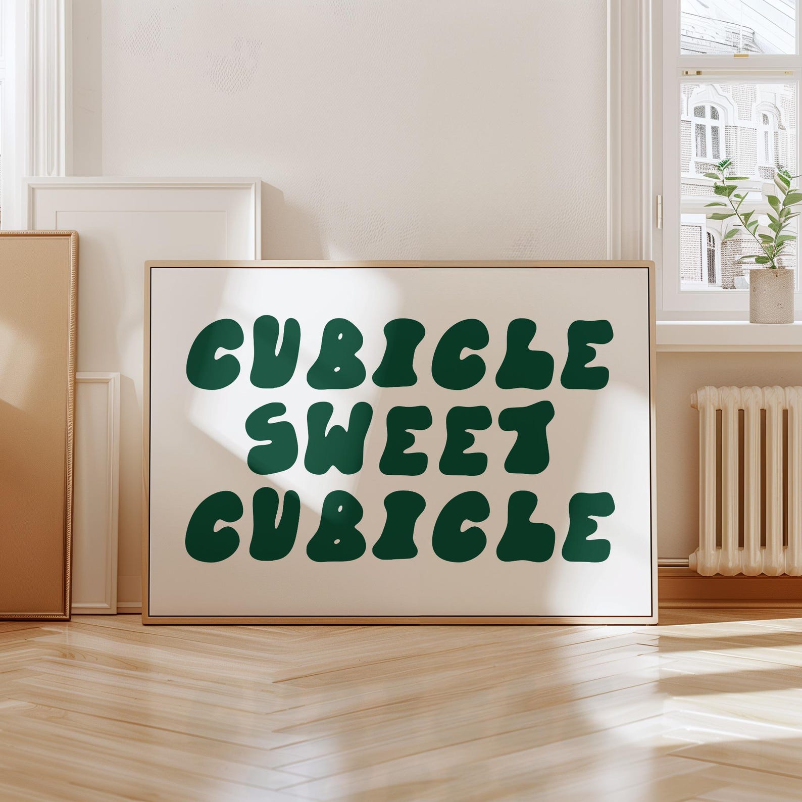 Cubicle Sweet Cubicle Print, Digital Download, Cubicle Decor, Trendy ...