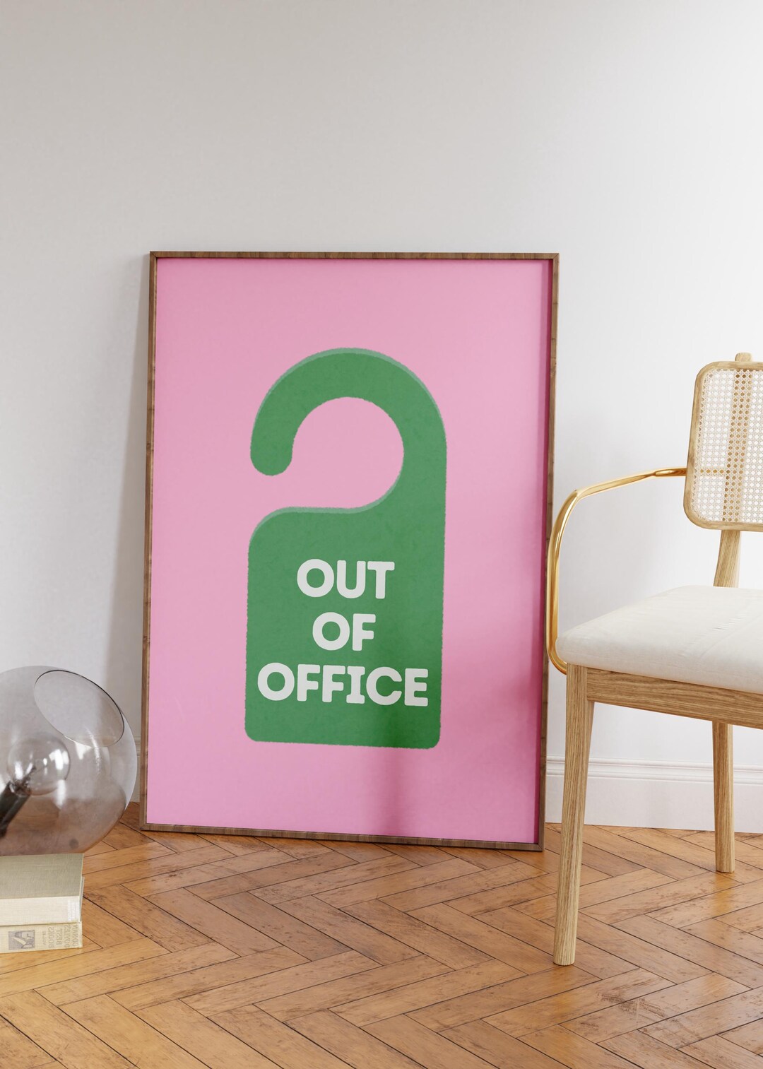 Out of Office Print: Girly Retro Office Decor Sign (digital Download ...