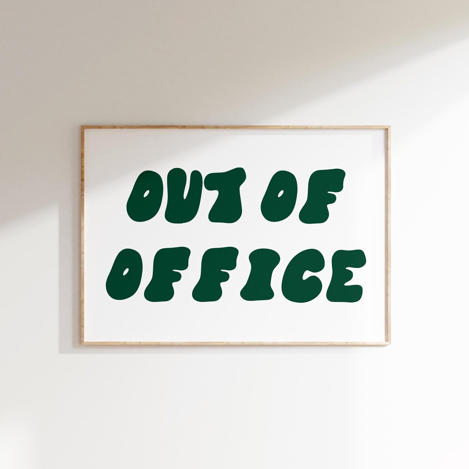 Out of Office Print: Trendy Typography Office Decor (digital Download ...