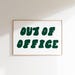 Out of Office Print: Trendy Typography Office Decor (digital Download ...
