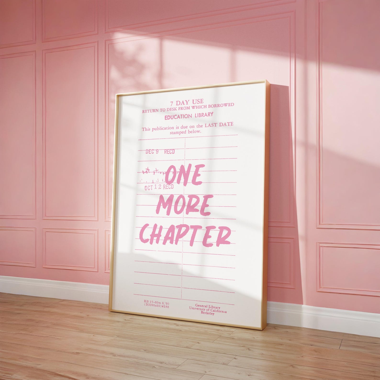 One More Chapter Digital Wall Art, Library Wall Art Book Lover Reader ...