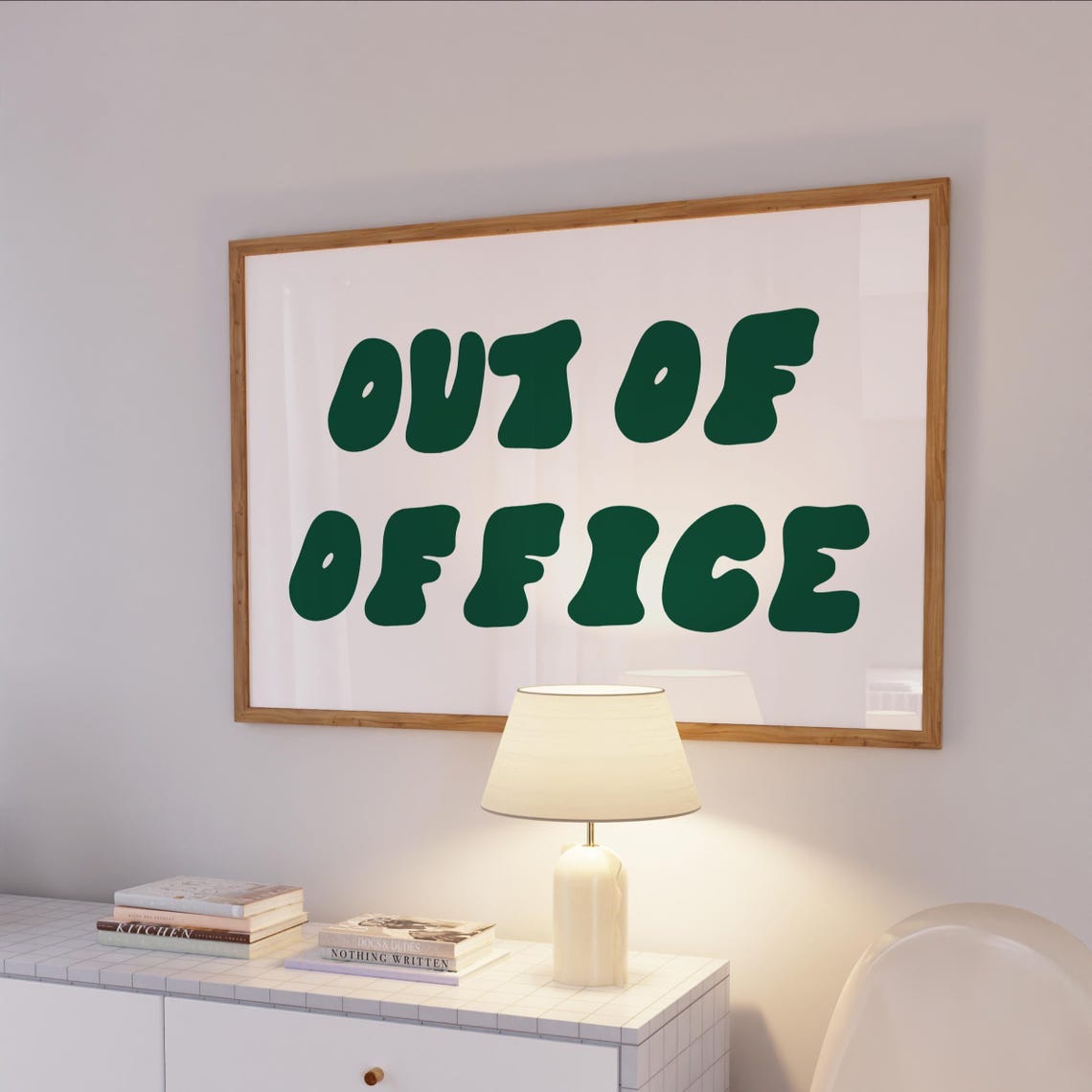 Out of Office Print: Trendy Typography Office Decor (digital Download ...