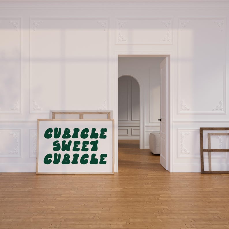 Cubicle Sweet Cubicle Print, Digital Download, Cubicle Decor, Trendy ...
