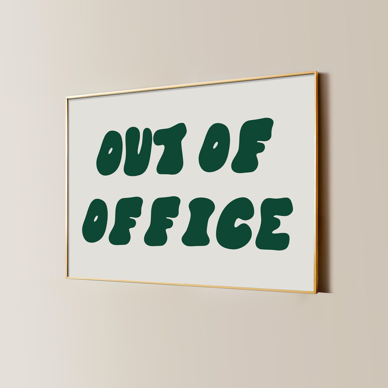 Out of Office Print: Trendy Typography Office Decor (digital Download ...