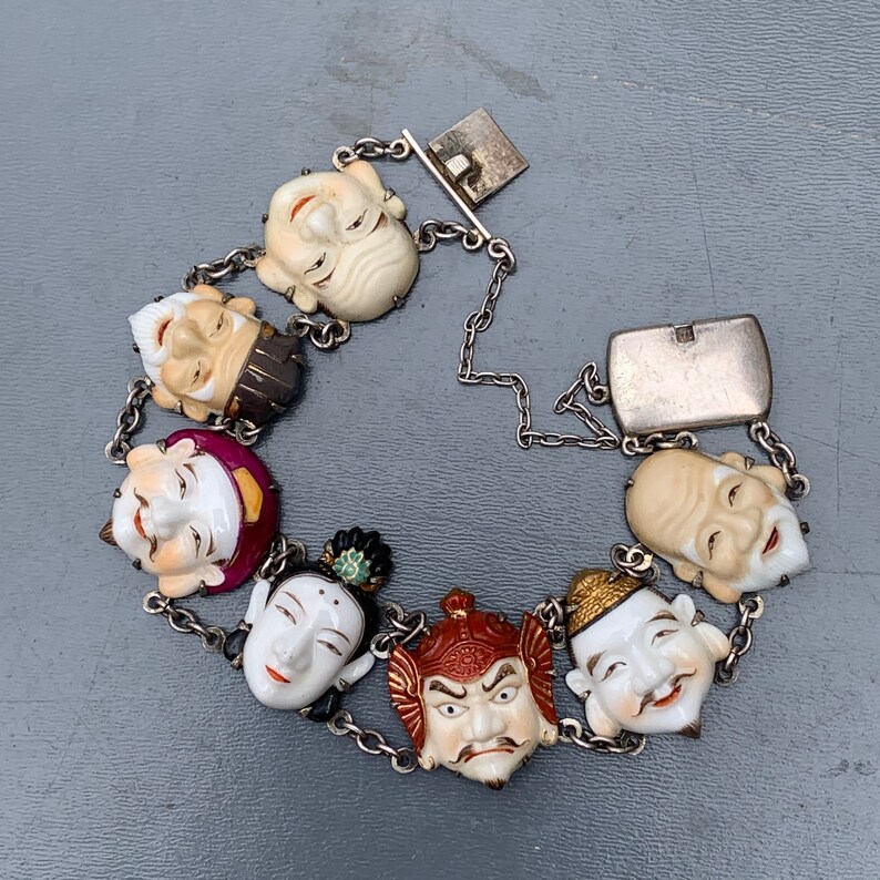 Rare Toshikane Japan Seven Lucky God's Bracelet . Vintage - Etsy