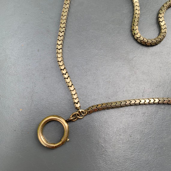 Antique Georgian Long Guard Watch Chain Necklace . Pi… - Gem