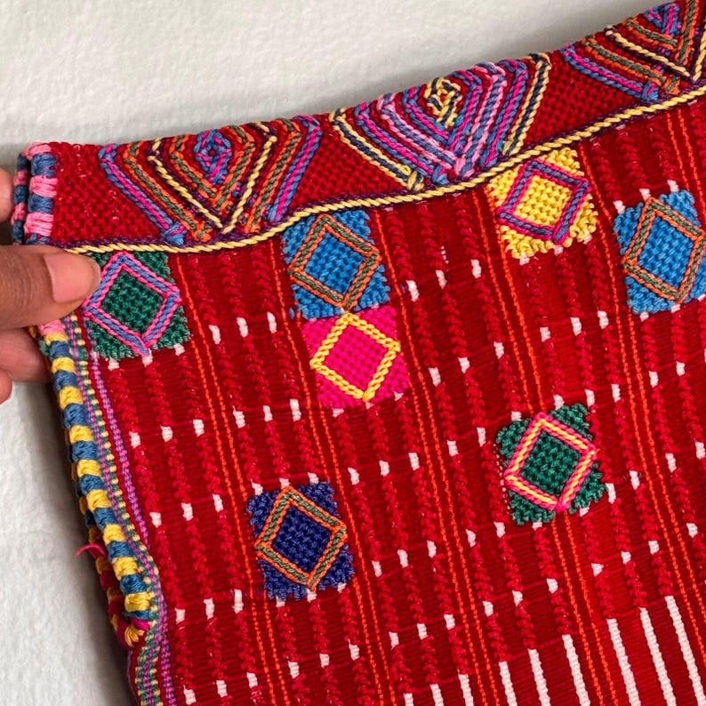 Old Handwoven Colotenango Huehuetenango Guatemalan Huipil Embroidered ...