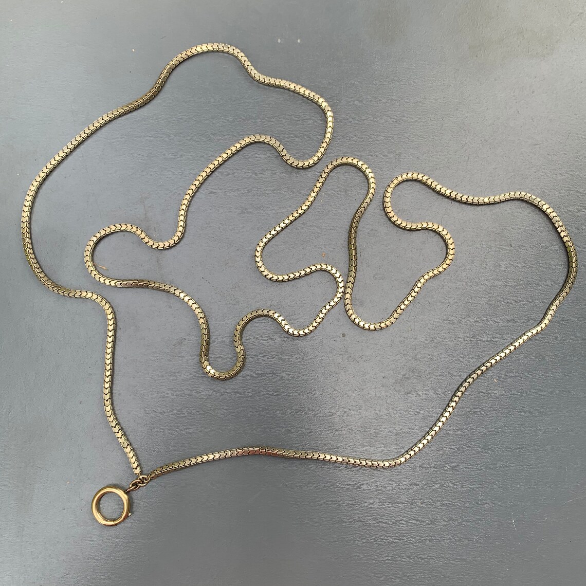 Antique Georgian Long Guard Watch Chain Necklace . Pierced - Etsy