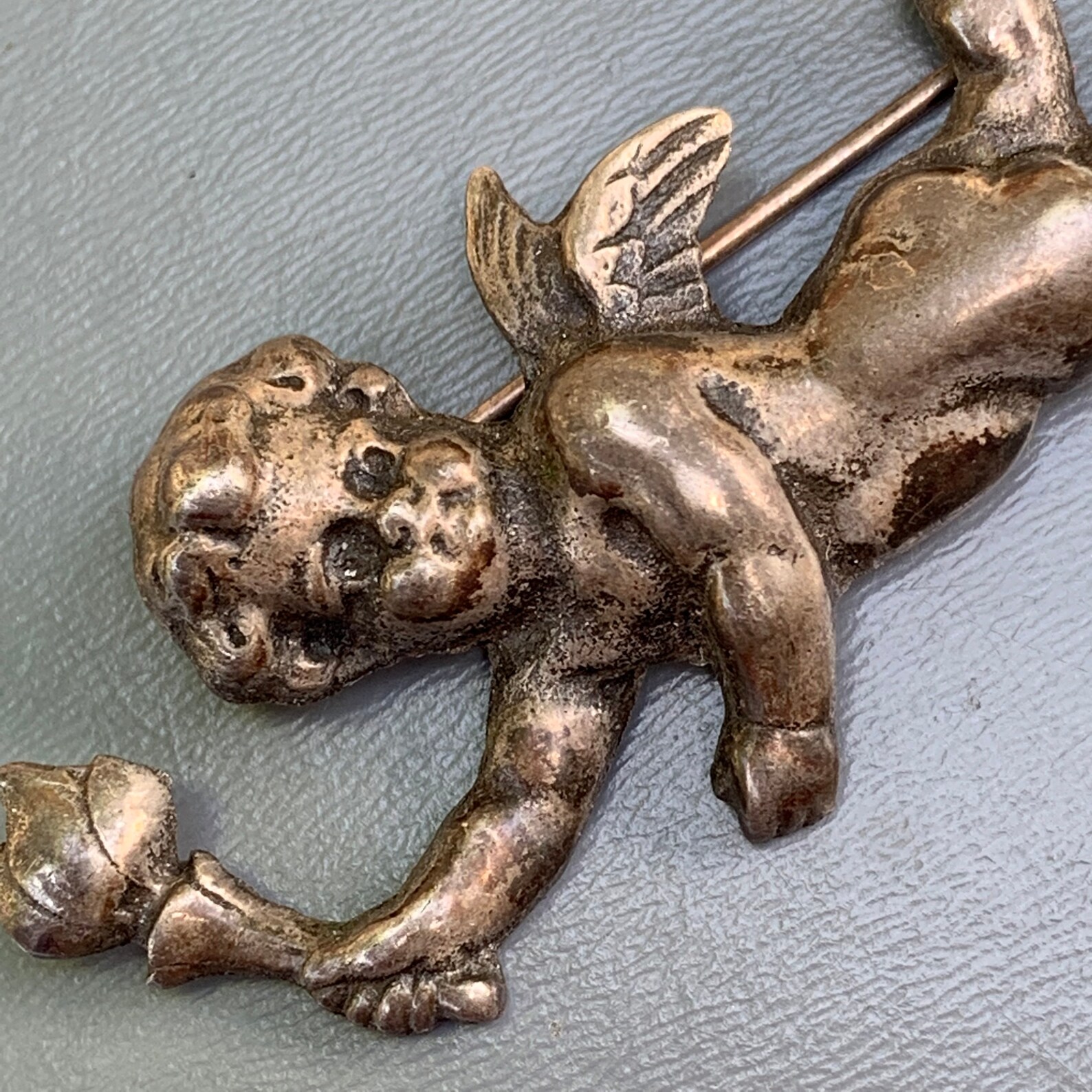 Antique Sterling Silver Silver Cherub Pin Brooch . Renaissance - Etsy