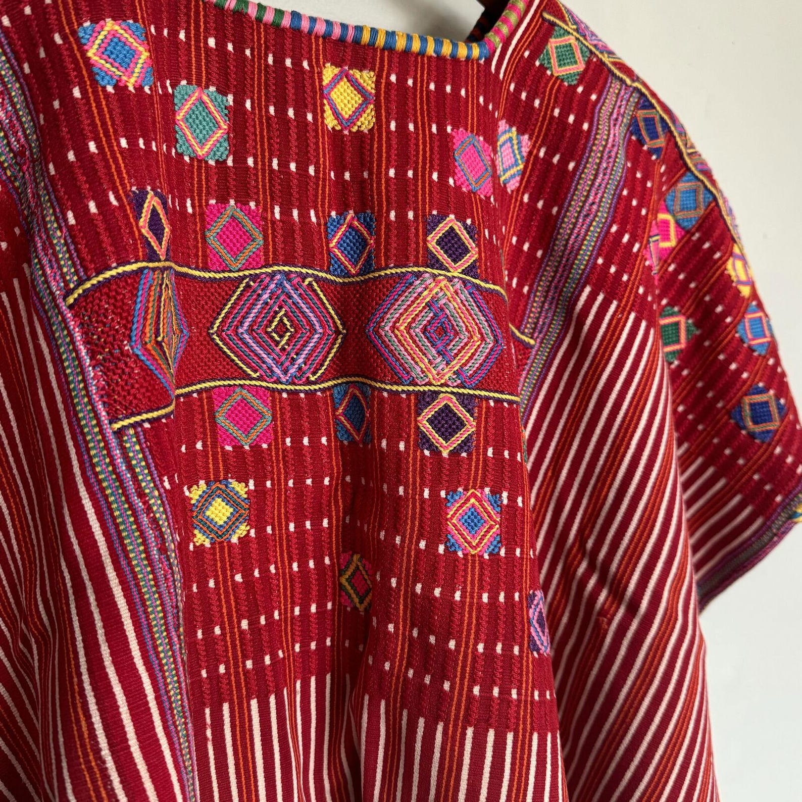 Old Handwoven Colotenango Huehuetenango Guatemalan Huipil Embroidered ...