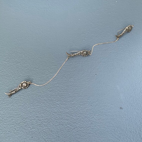 Antique 800 Silver Buttons , Pin . brooch set of 3… - Gem