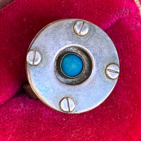 Mod Modern Sterling Silver Disc Cocktail Dinner Ring … - Gem