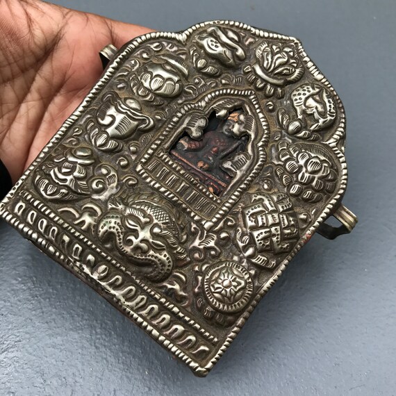 MASSIVE Antique Shrine Gau . Tibetan Gau Ghau Praye… - Gem