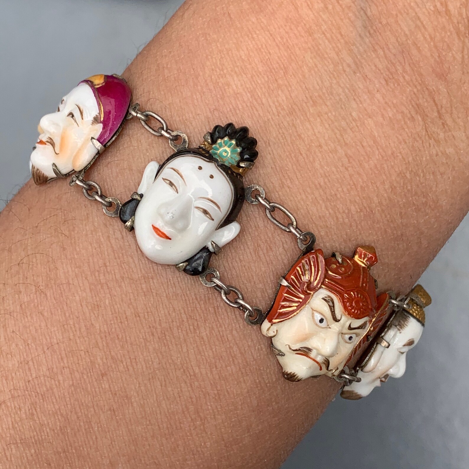 Rare Toshikane Japan Seven Lucky God's Bracelet . Vintage - Etsy