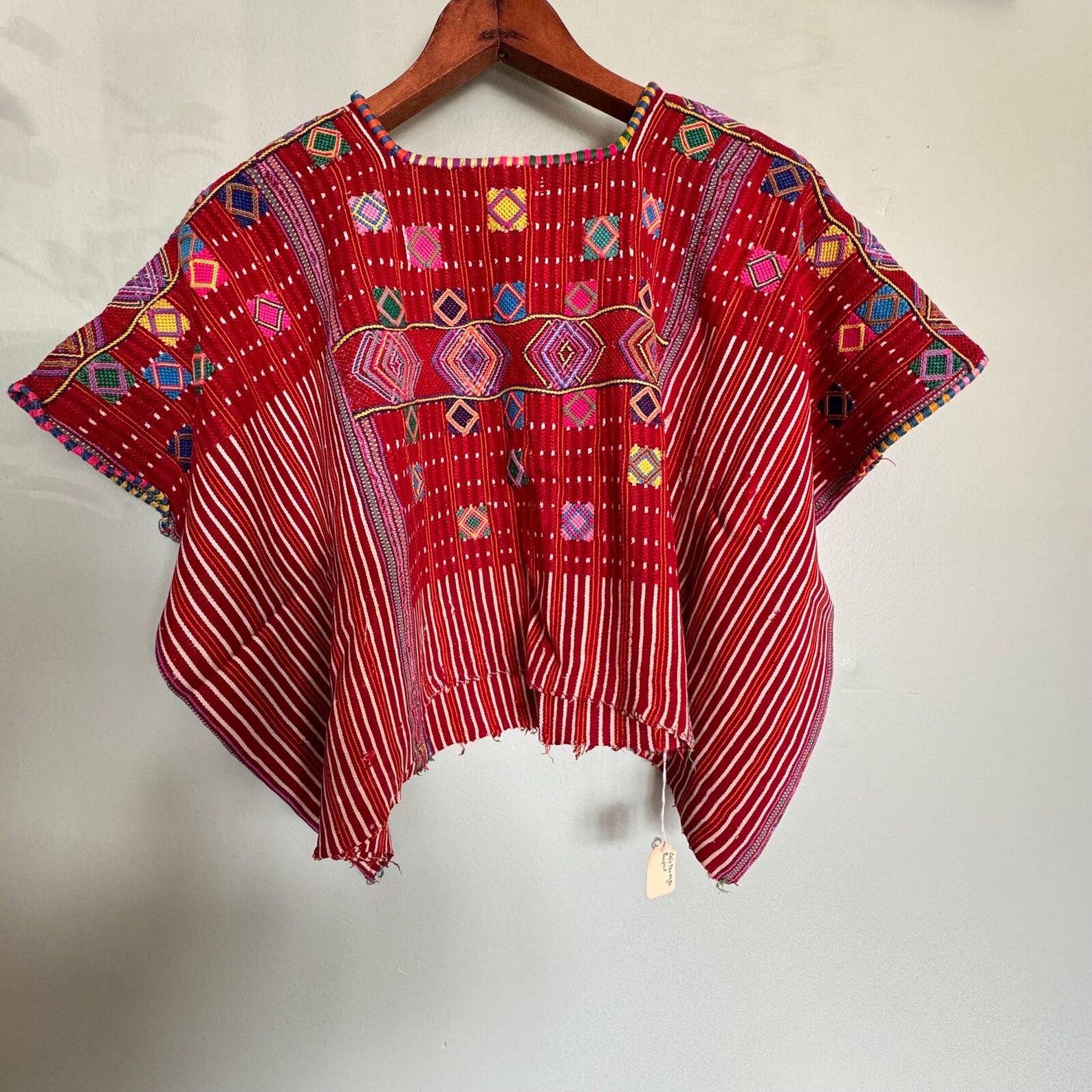 Old Handwoven Colotenango Huehuetenango Guatemalan Huipil Embroidered ...