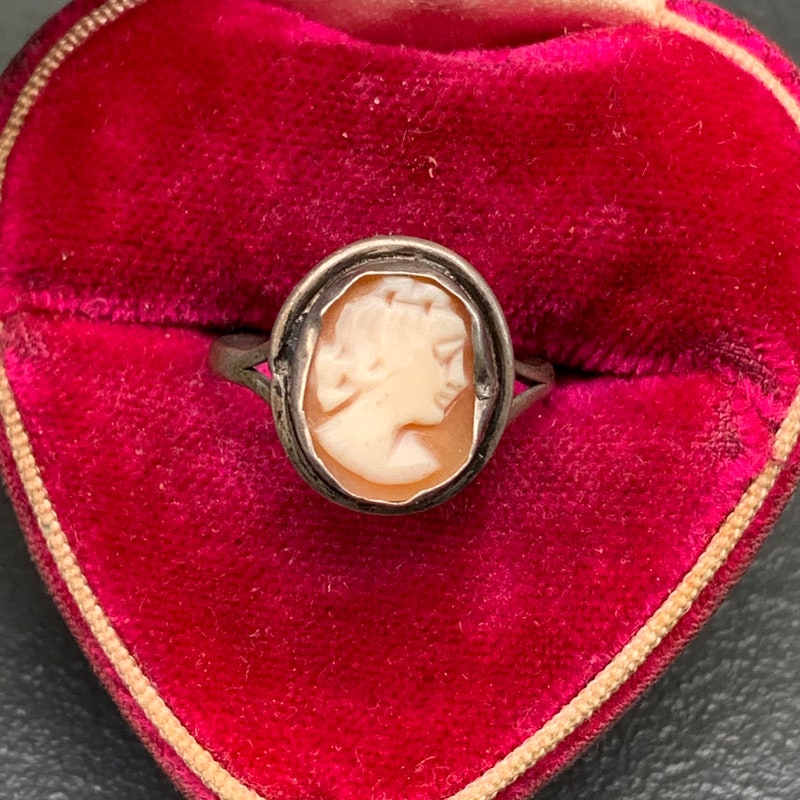 Carved Shell Ring - Etsy