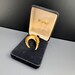 Vintage Mod Modern Napier Horse Shoe Shape Gold Plated Pin Brooch Boxed ...