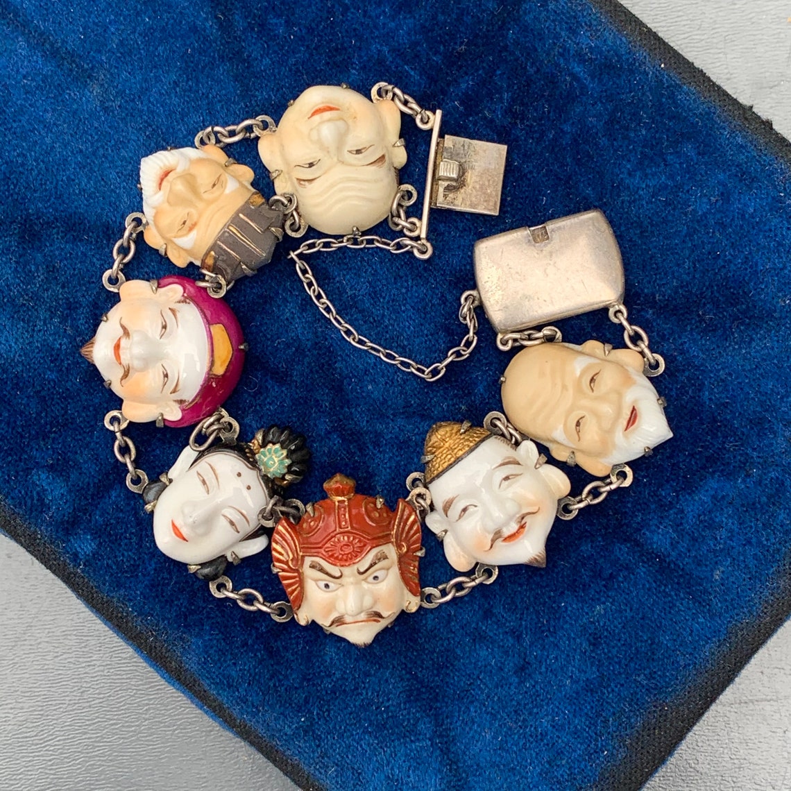 Rare Toshikane Japan Seven Lucky God's Bracelet . Vintage - Etsy