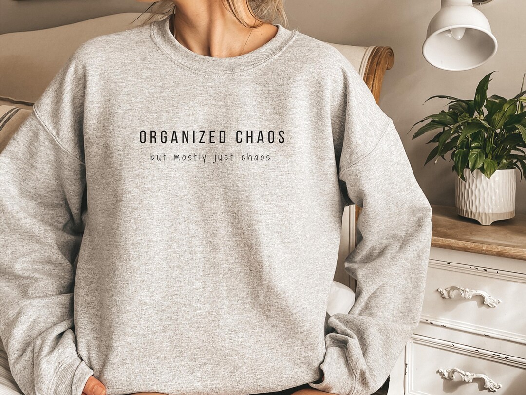 ADHD Sweatshirt Funny Unorganized Friend Crewneck Witty Neurodivergent ...