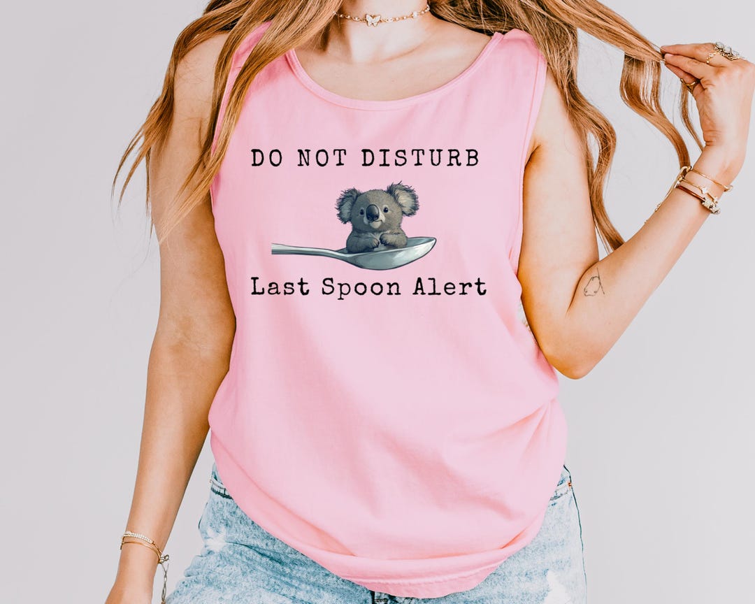 Spoon Theory DND Koala Graphic Last Spoon Alert POTS Syndrome Comfort ...