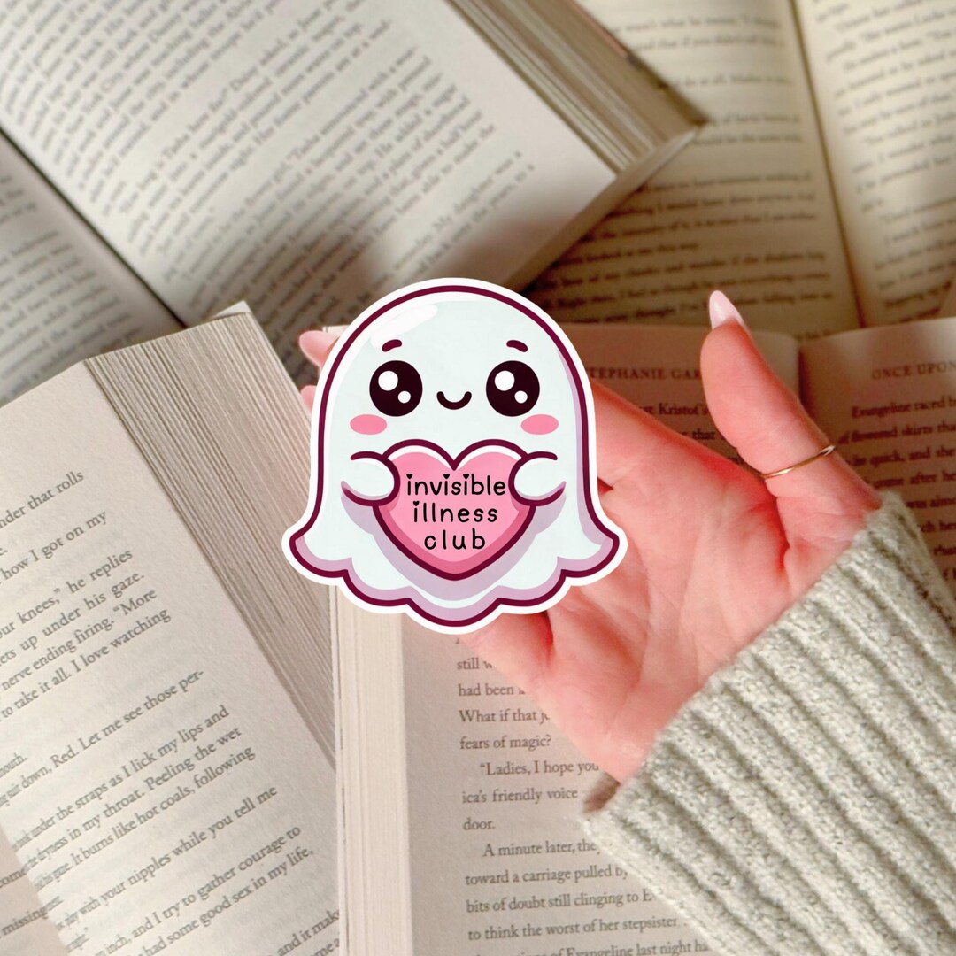 Invisible Illness Ghost Sticker Funny Spoonie Gift Idea for Chronically ...