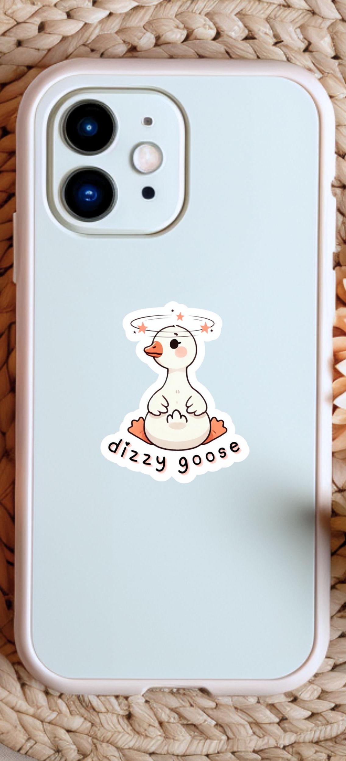 POTS Silly Goose Sticker Funny Dizzy Goose Laptop Decal Gift Idea for ...