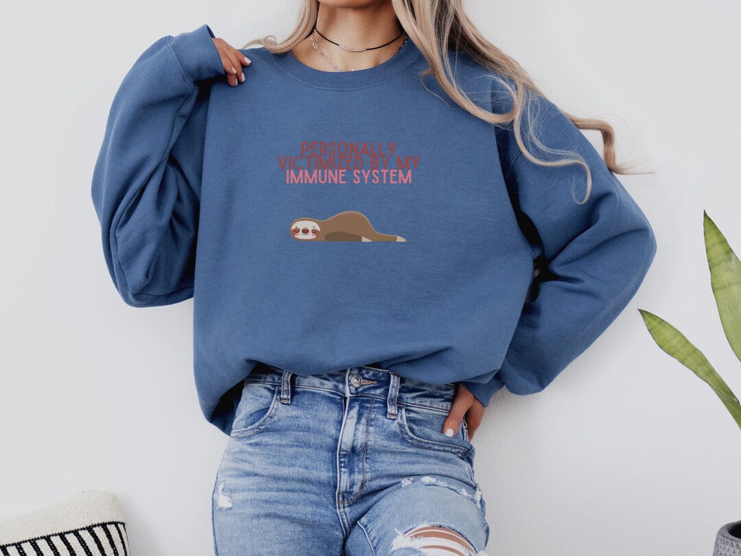 Hidden Disability Pride Sweater Funny Sloth Invisible Illness Jumper ...