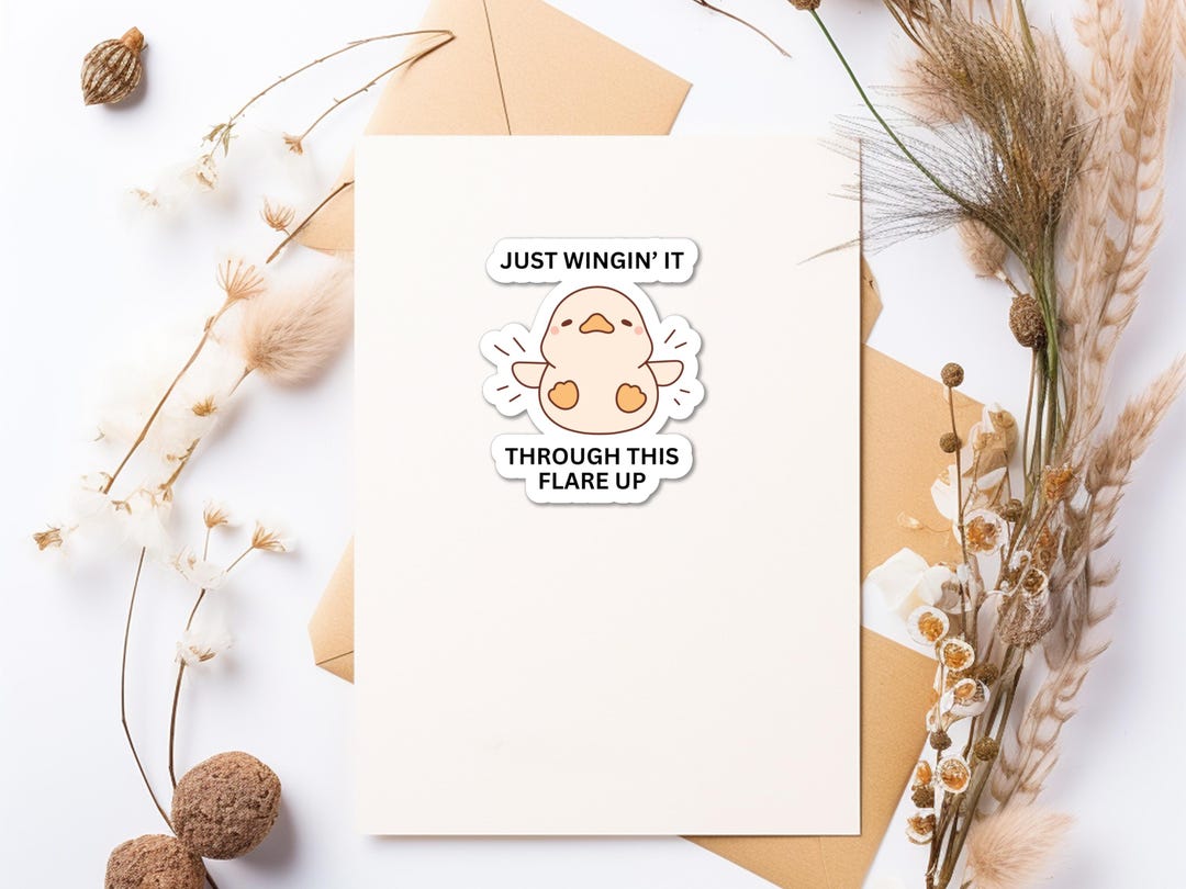 Flare up Decal Funny Sick Day Spoonie Laptop Decal for Wife Chronic ...