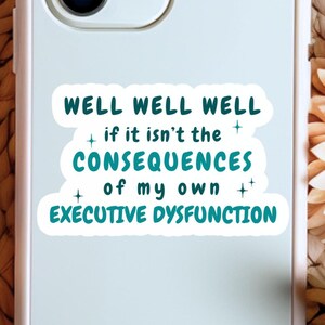 Funny ADHD Sticker for Attention Deficit Hyperactivity Disorder Humor ...