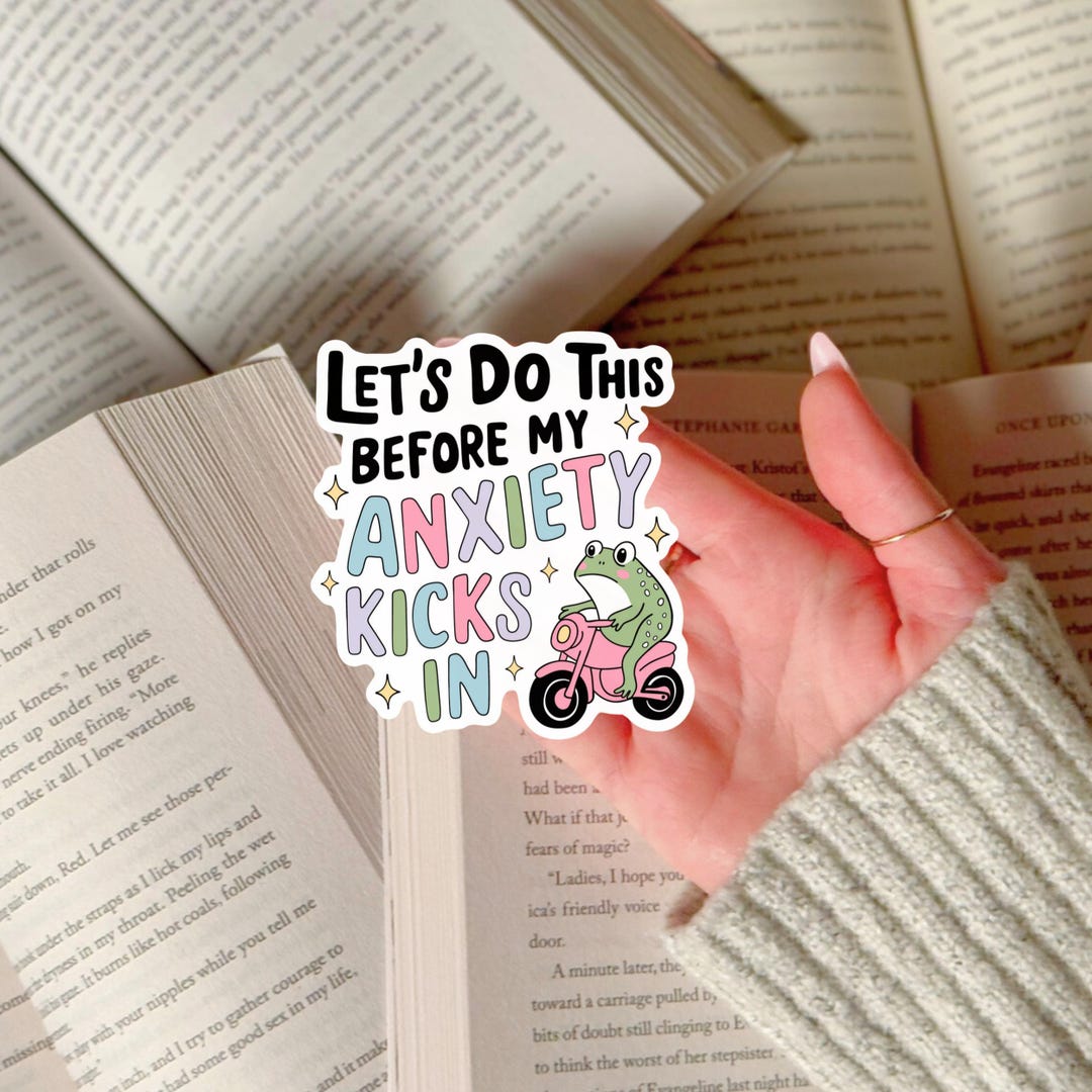 Anxiety Humor Sticker for Anxious Friend Overthinker Gift Idea Funny ...