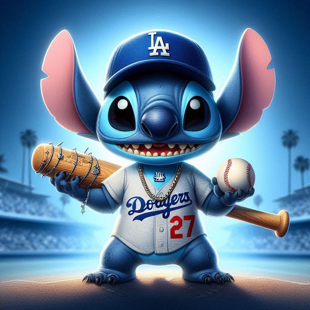 9 Stitch Dodgers Png Svg - Etsy