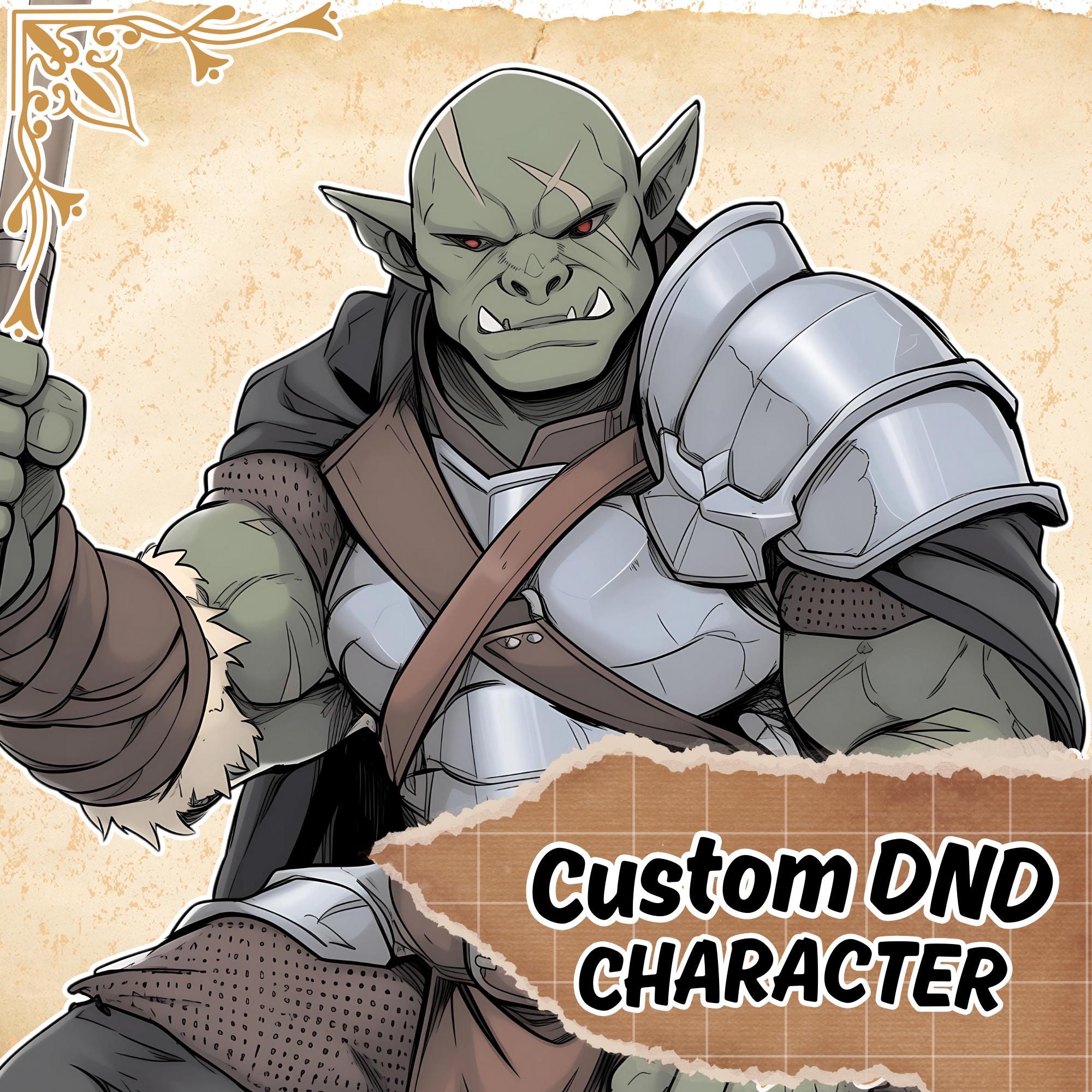 DND, Custom DND Character, Dnd Character, Fantasy Character Commission ...