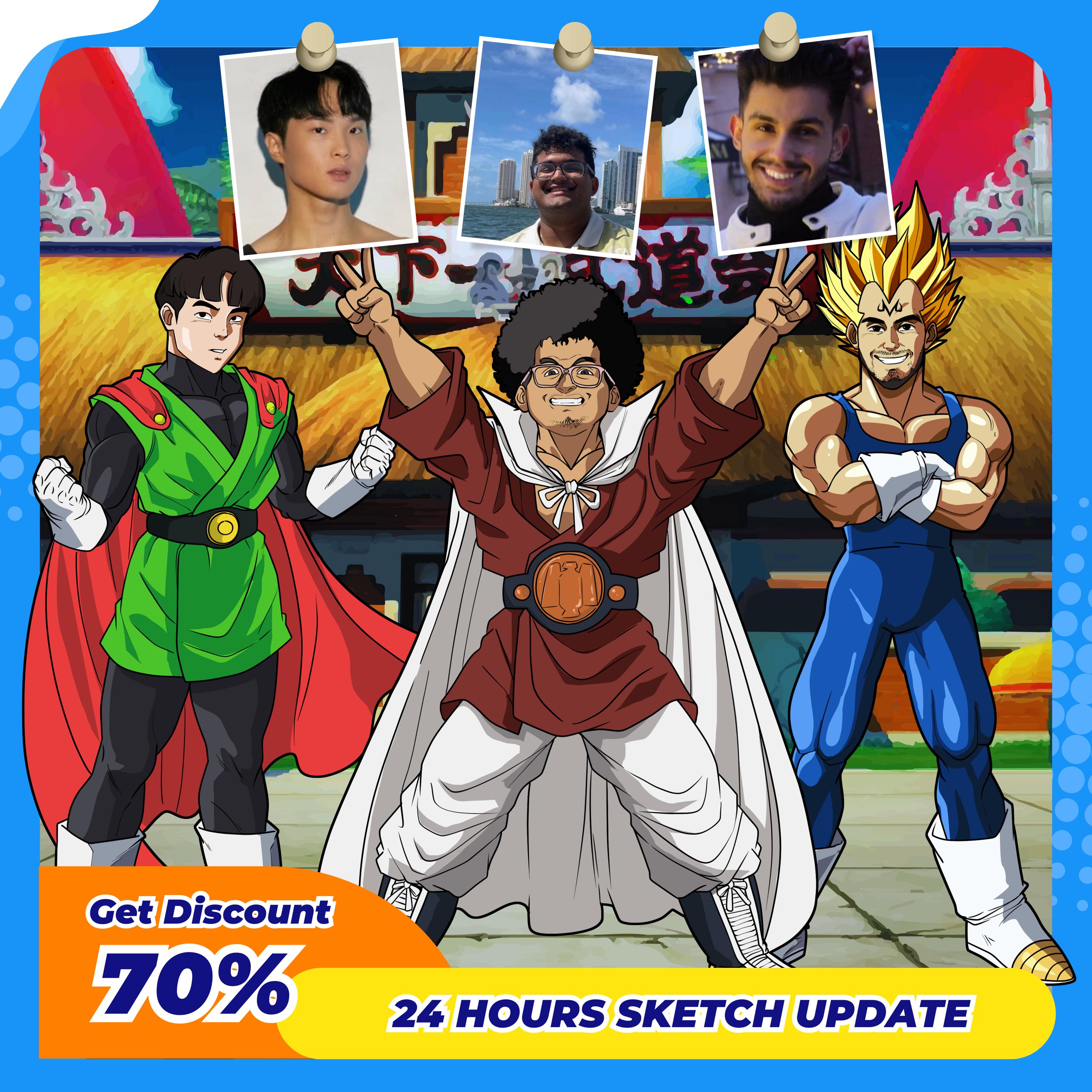 CUSTOM ANIME PORTRAIT, Anime Portrait,custom Dbz Portrait, Custom Dbz ...