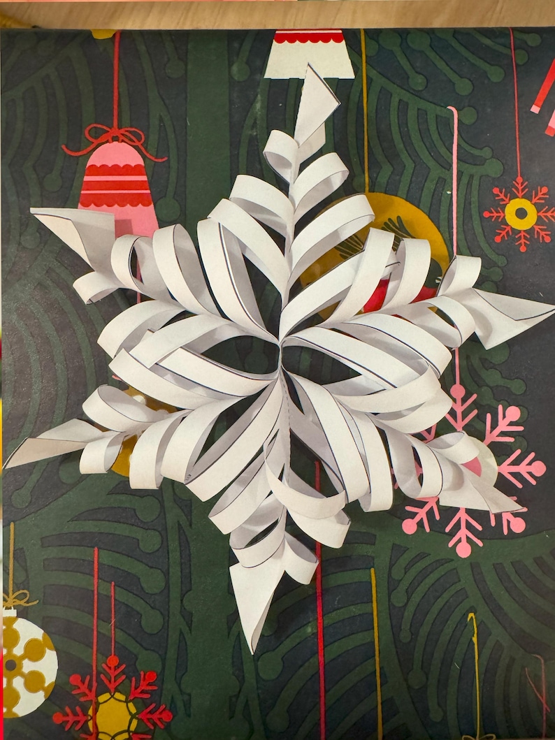 Printable 4 Different 3D Christmas Snowflake Styles-fun Winter DIY for ...