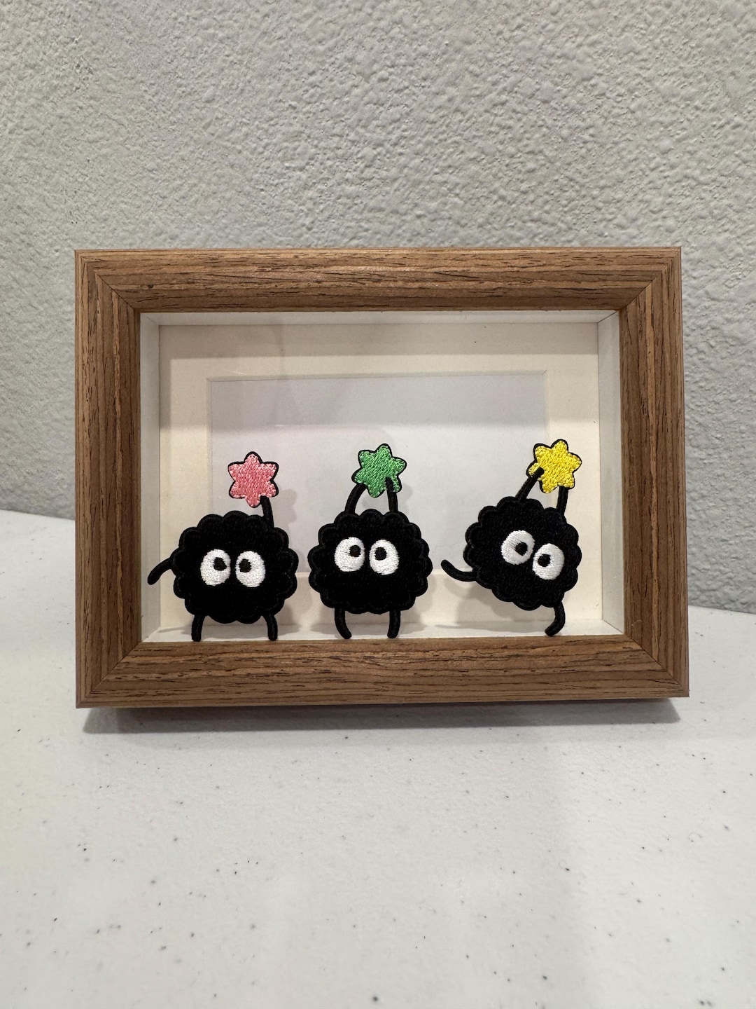 Self-adhesive Cute Soot Sprite Embroidered Patch DIY Bag Phone ...