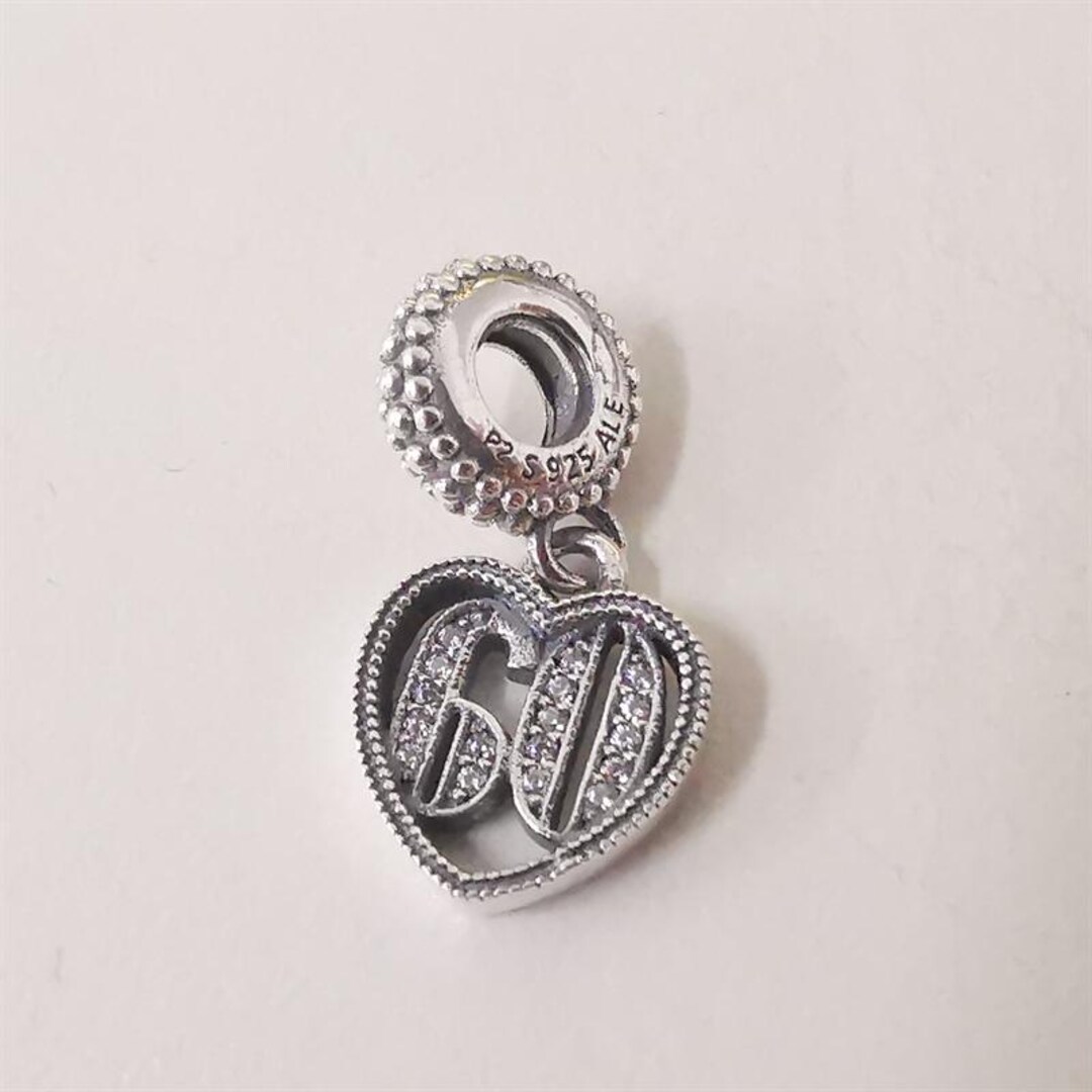 Silver Cz Pandora 60 Years of Love 60th Birthday Charm - Etsy