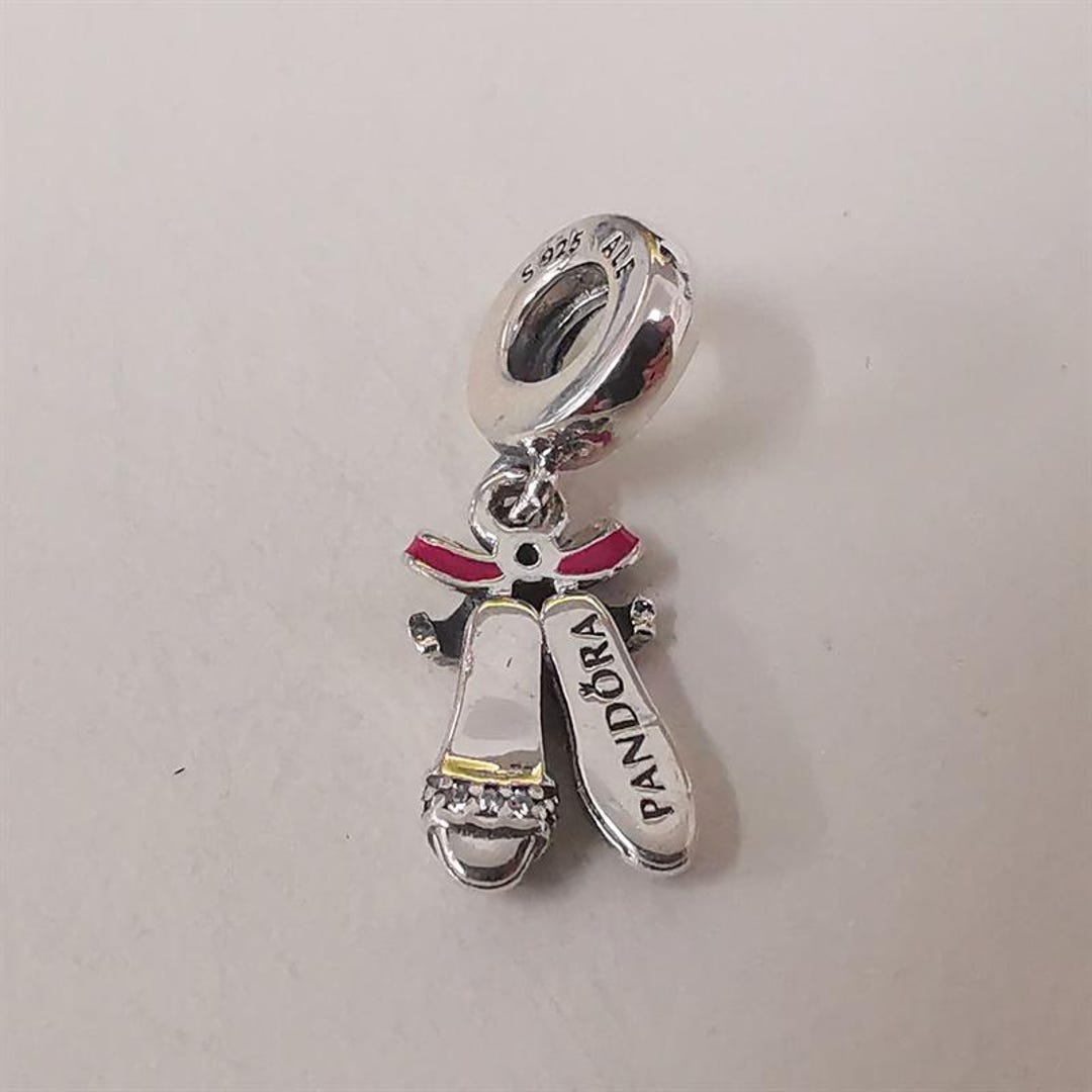 Pandora Pink Ballerina Shoes Charm S925 ALE - Etsy