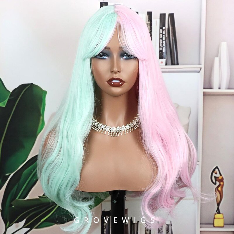 Teal Wig - Etsy