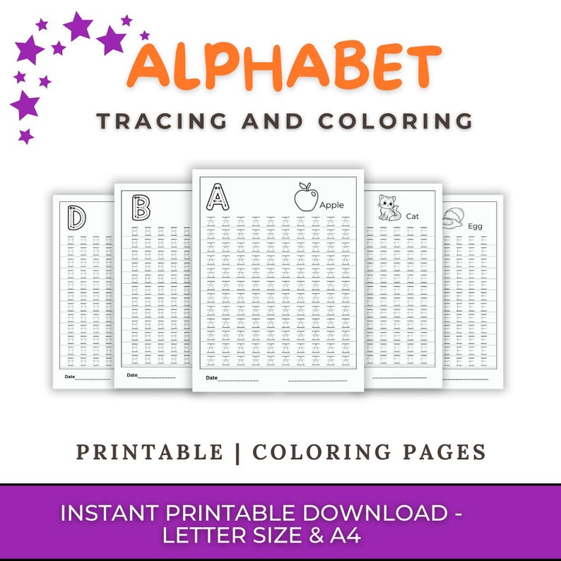 ABC Coloring Pages, Kids Artwork, Preschool Printables, Kids Worksheets ...