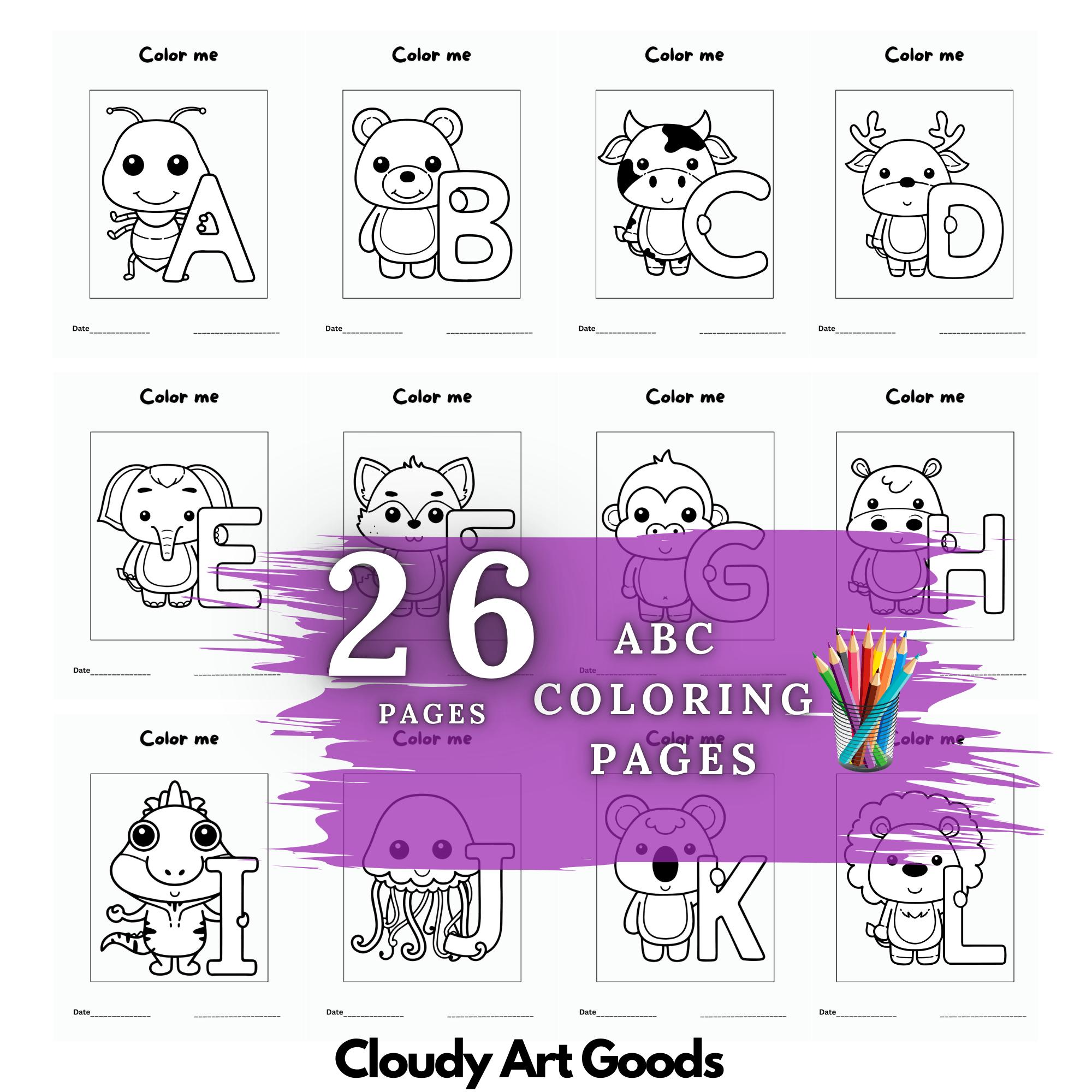 ABC Coloring Pages, Kids Artwork, Preschool Printables, Kids Worksheets ...