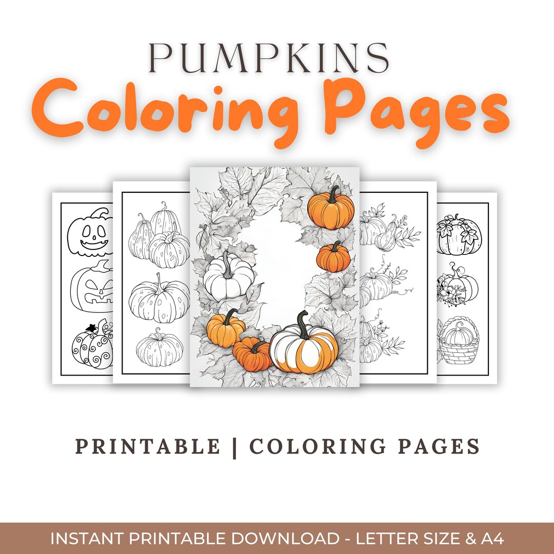Halloween Pumpkins Coloring Pages for Kids | Pumpkins Coloring Pages ...