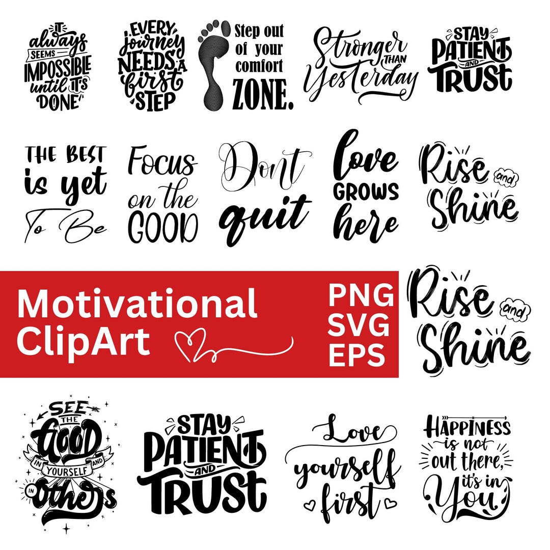Motivational SVG Bundle, Motivational Shirt Svg, Daily Life Svg ...