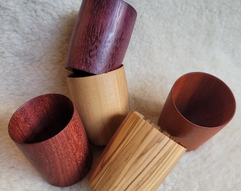 Wooden Shot Glass Made From Olive Wood | Handmade Shot for Tsipouro - Etsy